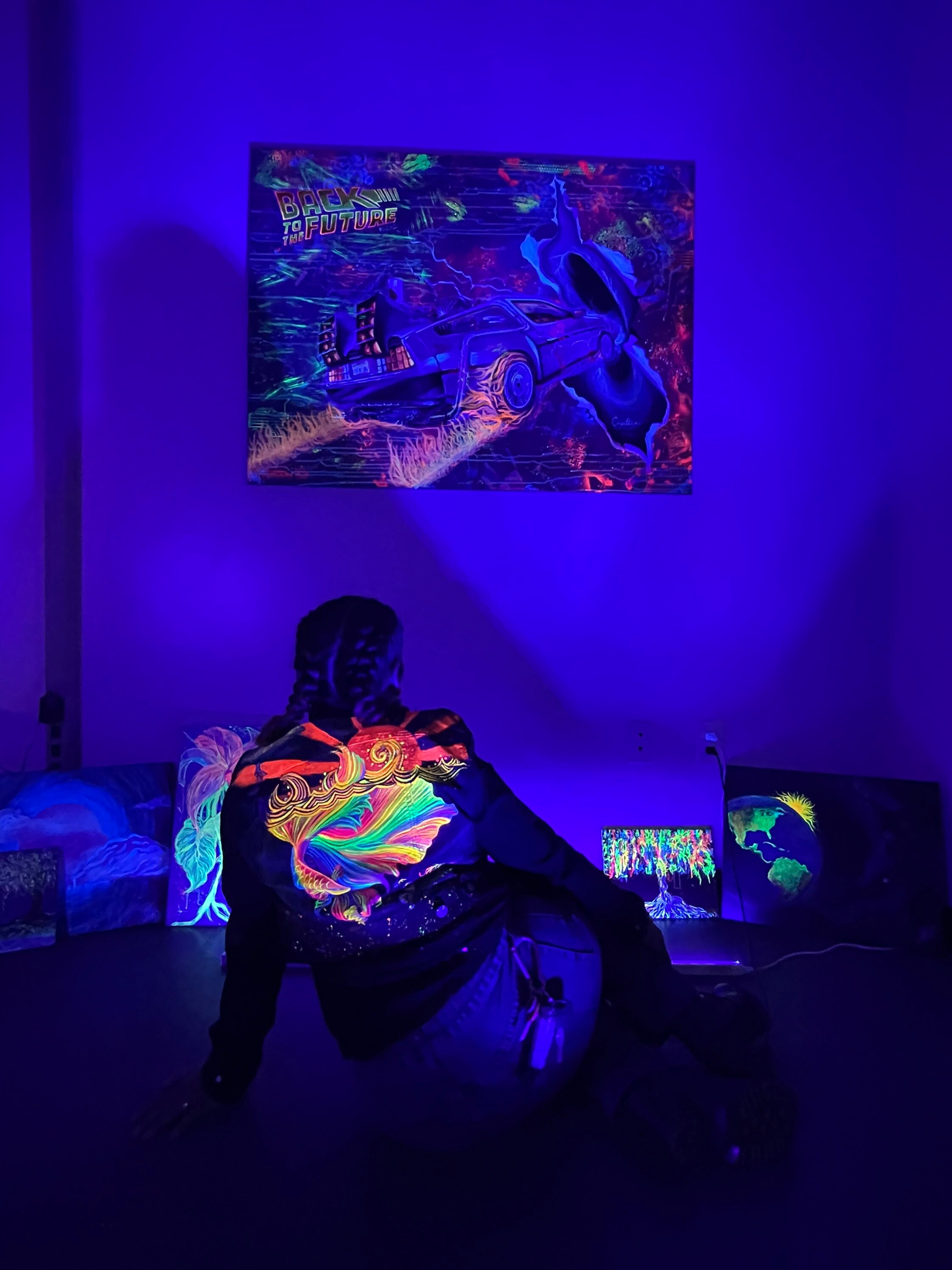 A Rip in Time Back to the Future Original Painting by Crystaline Rojas ...