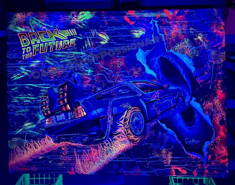 A Rip in Time Back to the Future Original Painting by Crystaline Rojas ...