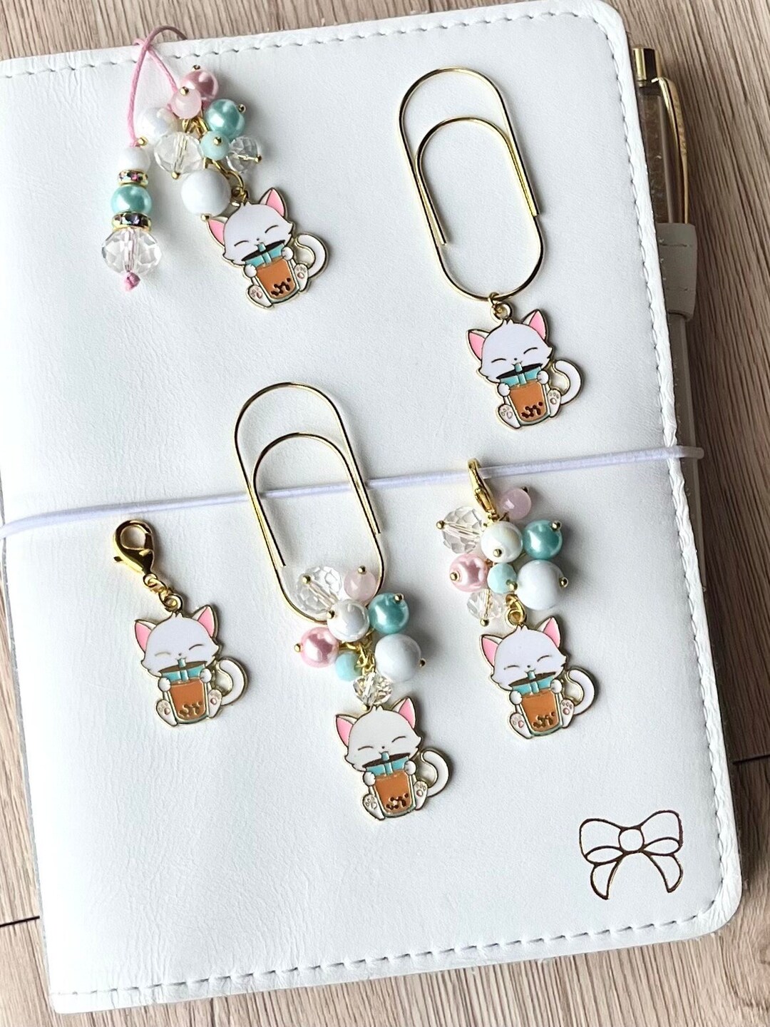 Just a Sip- Planner Charm Bookmark, Key Chain, Phone Charm - Etsy