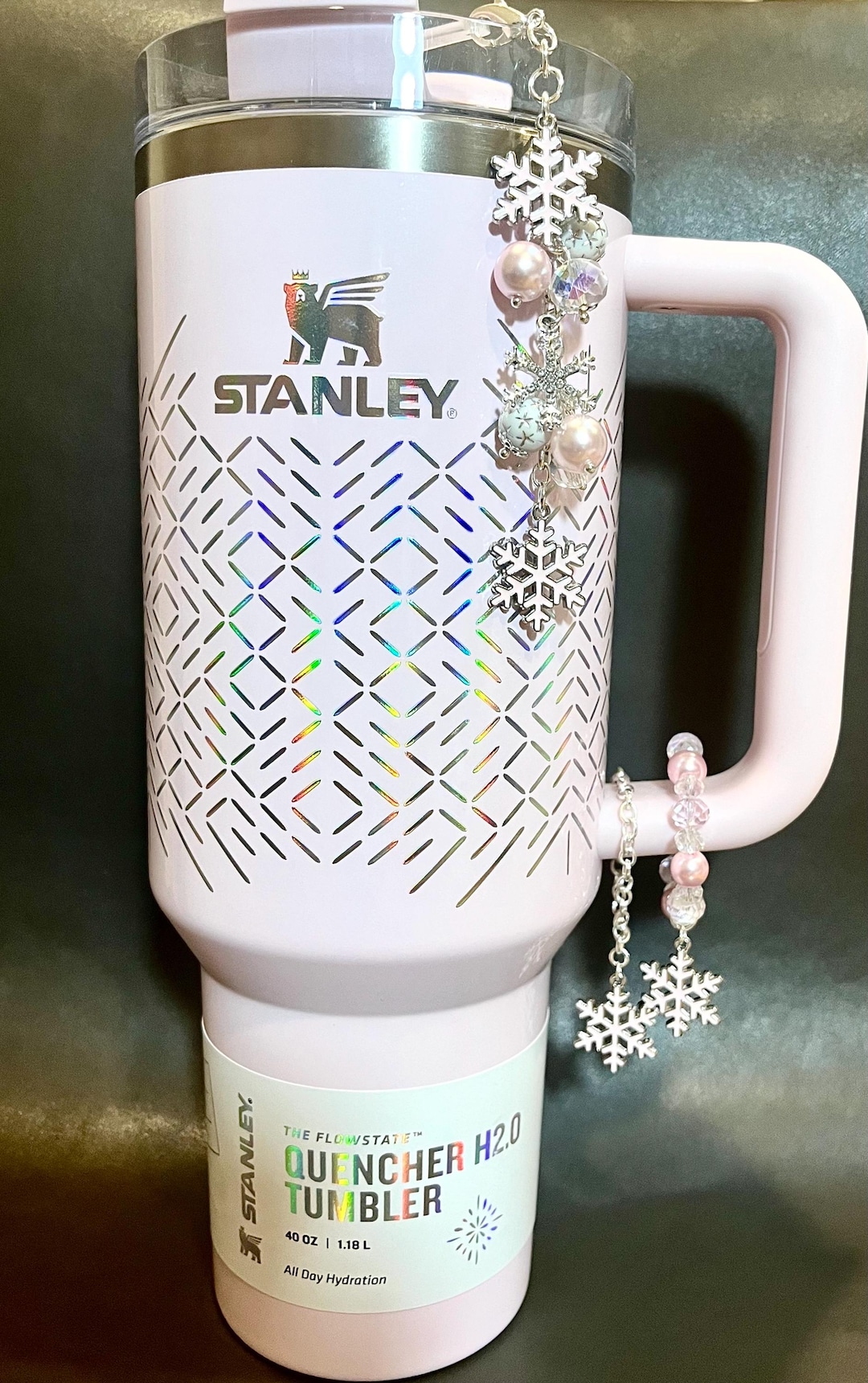 Pink Snowflake Dreams Tumbler Charms for Stanley Tumbler Charm-limited ...