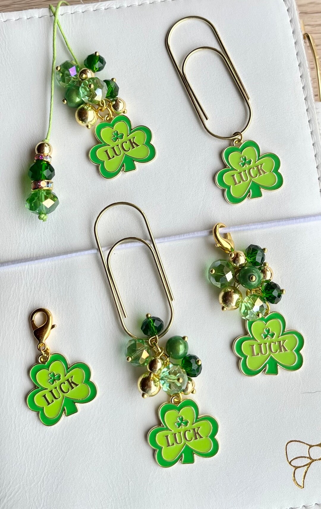 Good Luck - Planner Charm Bookmark, Key Chain, Phone Charm - Etsy