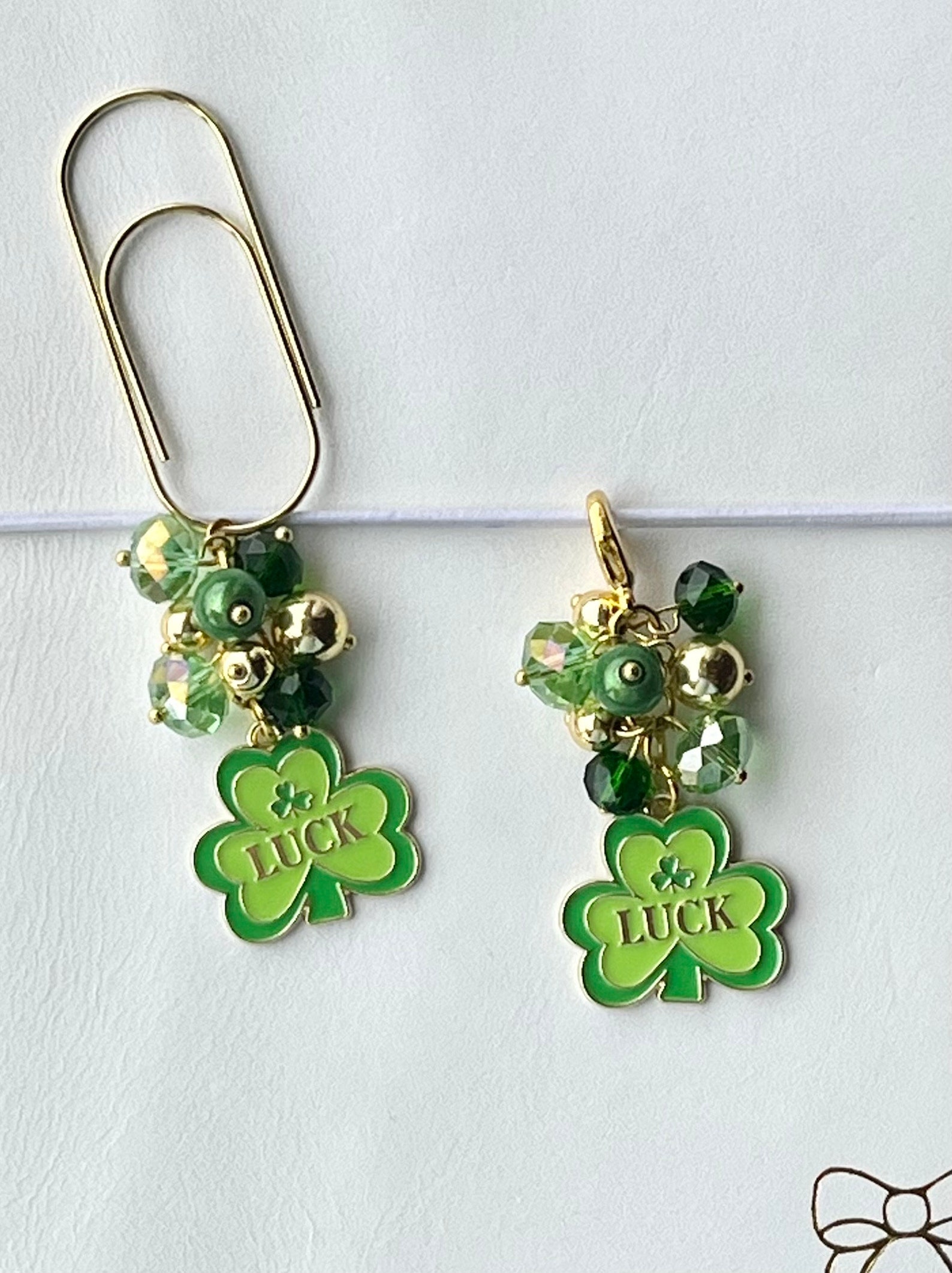Good Luck - Planner Charm Bookmark, Key Chain, Phone Charm - Etsy
