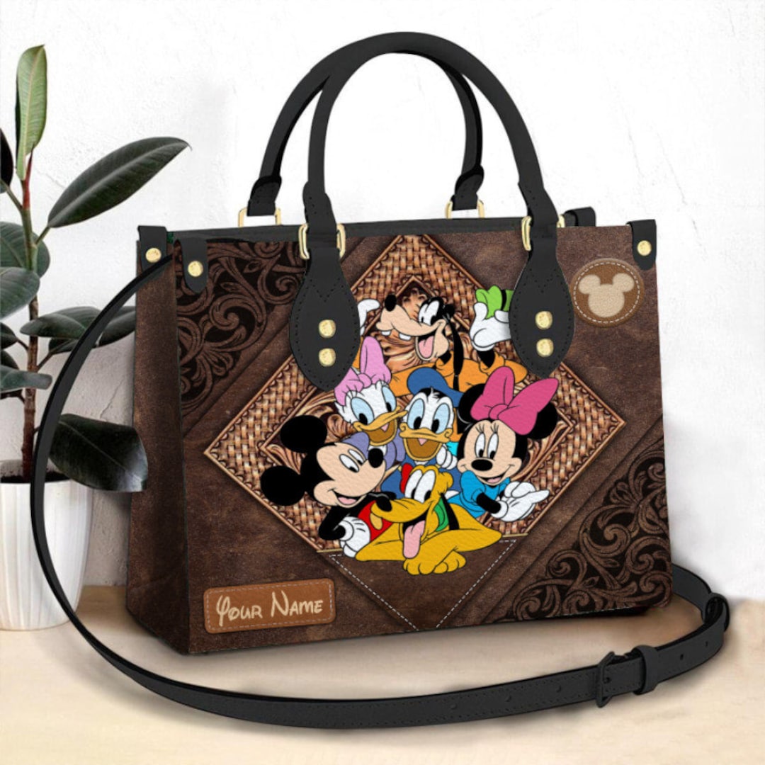 Vintage Mickey Leather Handbag,mickey Handbag,love Disney,disney ...