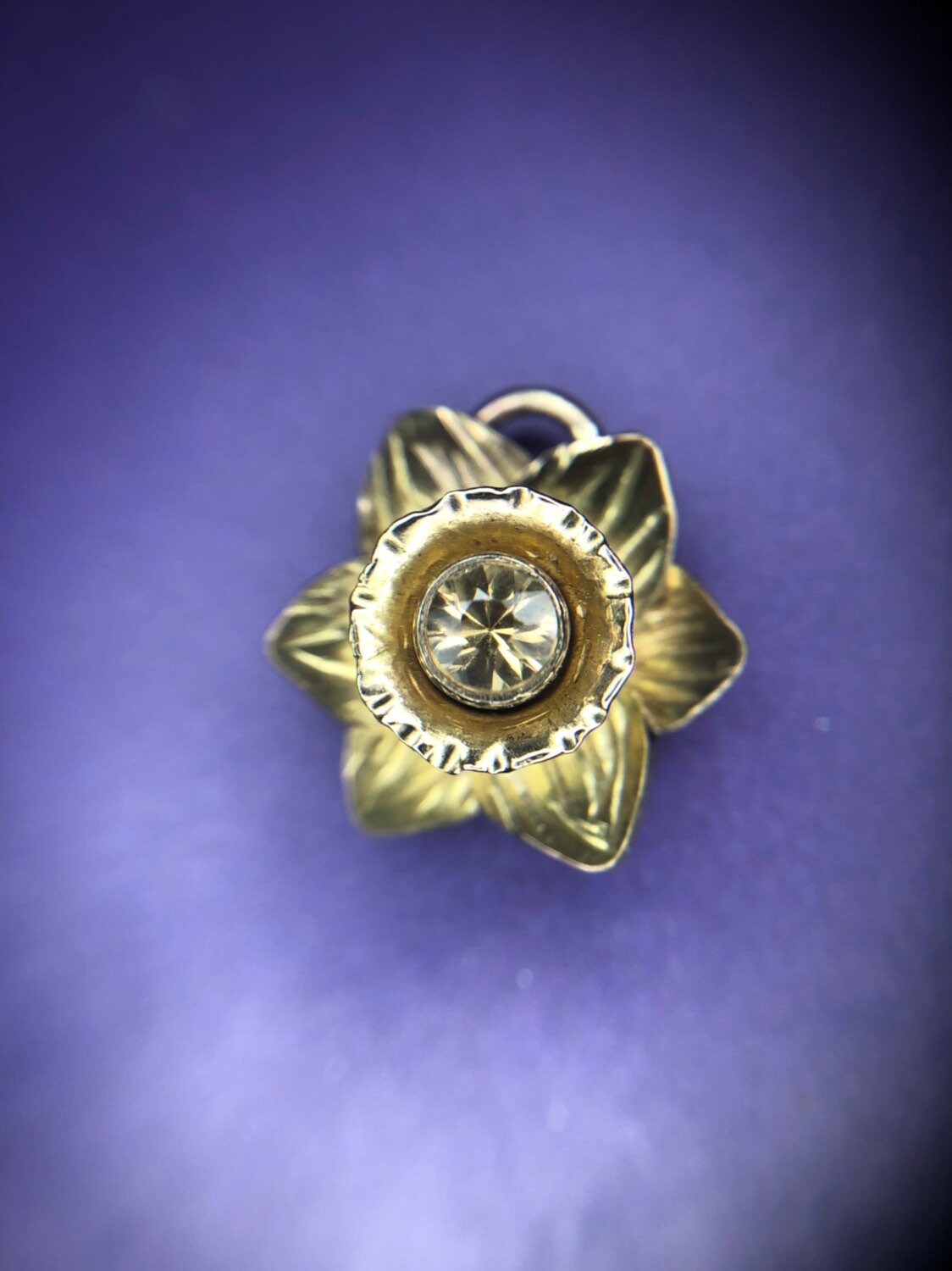 14k Gold Daffodil Pendant/charm - Etsy Singapore