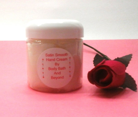 Satin Smooth Hand Cream Natural Hand Cream Hand Lotion - Etsy