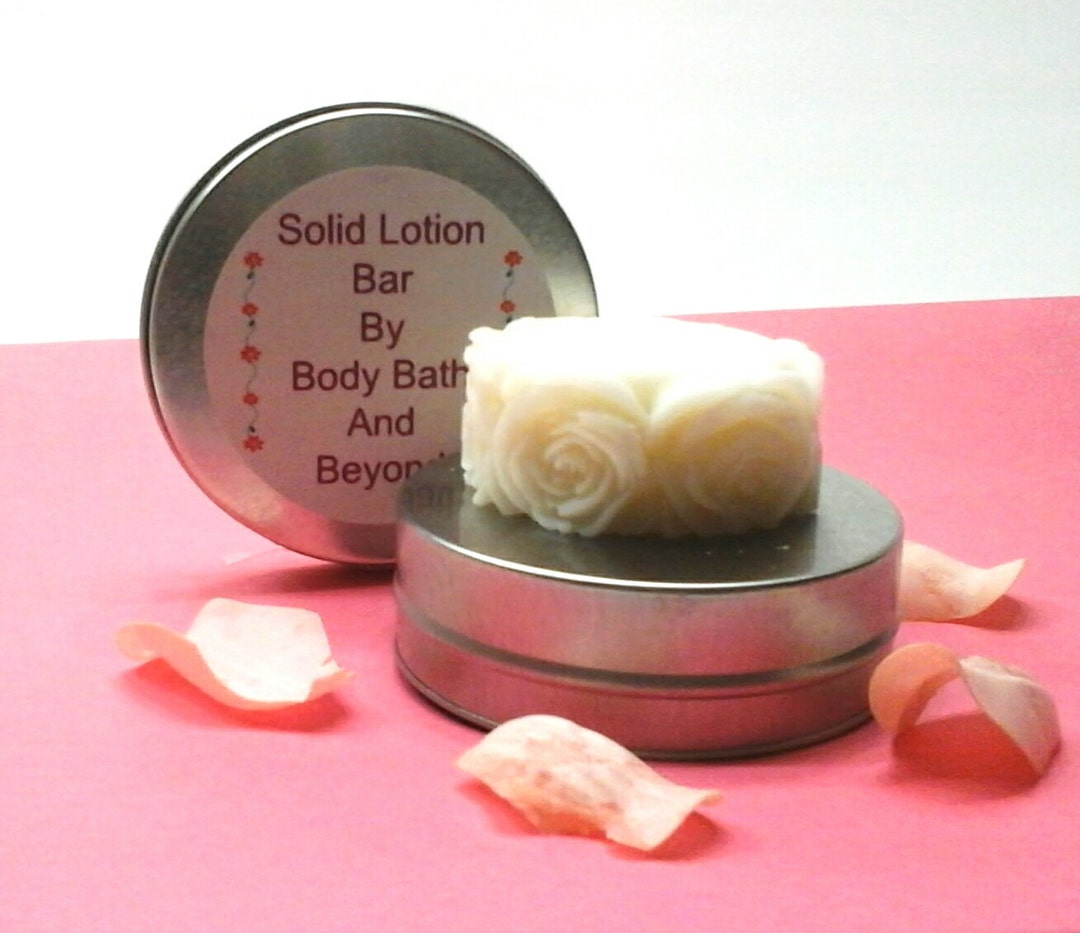 Solid Body Lotion Bar in a Tin - Natural Solid Moisturizing Bar - Etsy