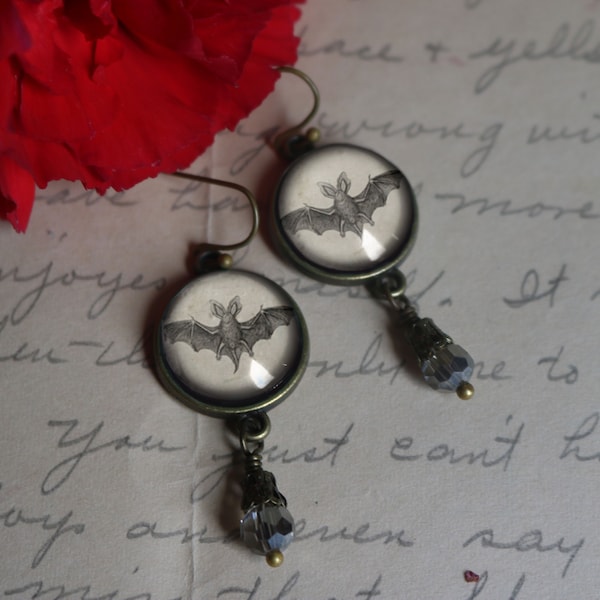 Goth Dangle Earrings - Etsy