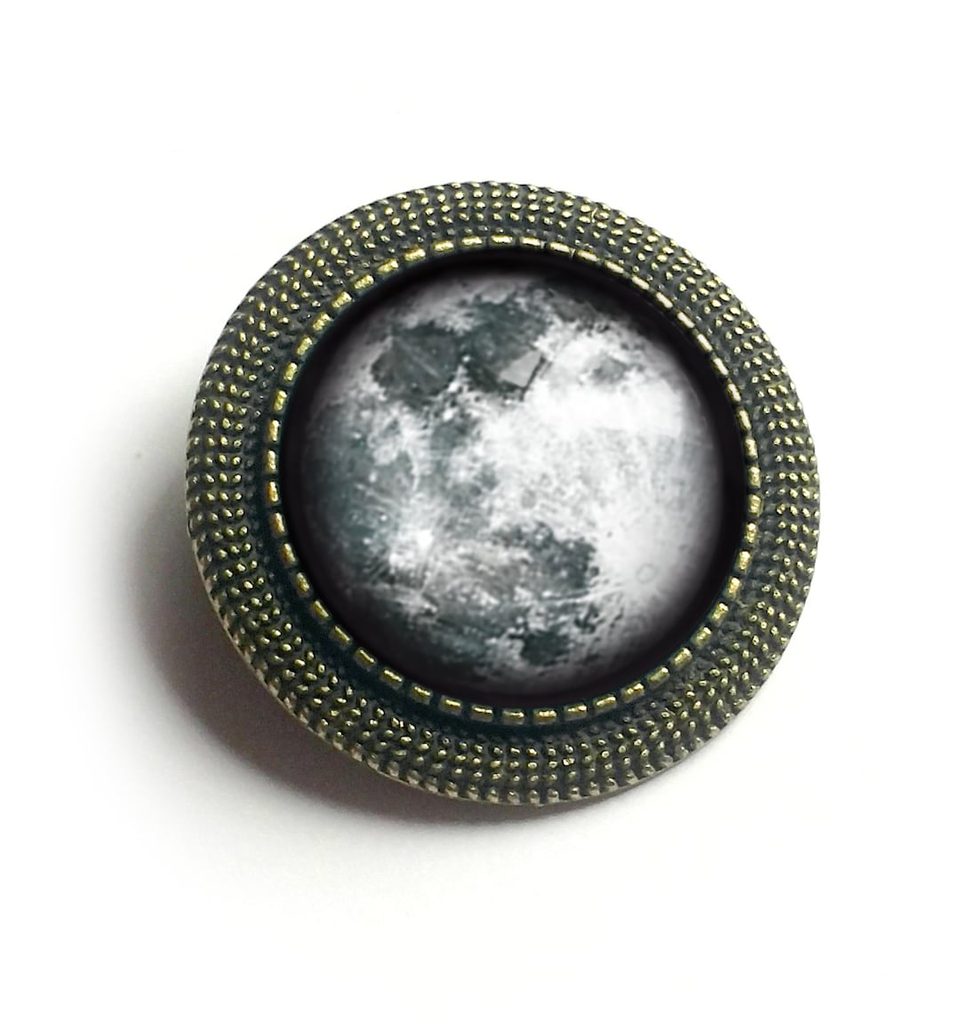 Full Moon Vintage Inspired Pin Brooch - Etsy