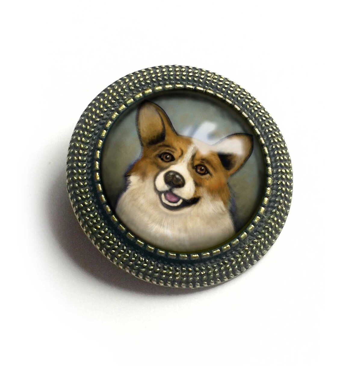 Corgi Dog Vintage Inspired Pin Brooch - Etsy