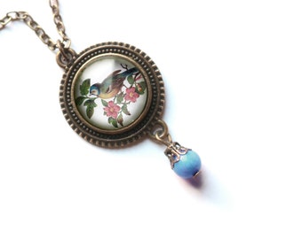 Blue Bird Necklace | Etsy