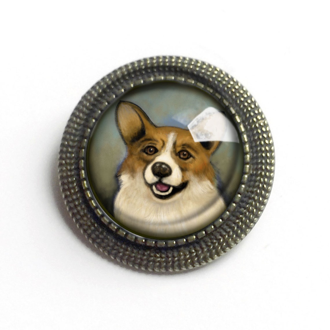 Corgi Dog Vintage Inspired Pin Brooch - Etsy