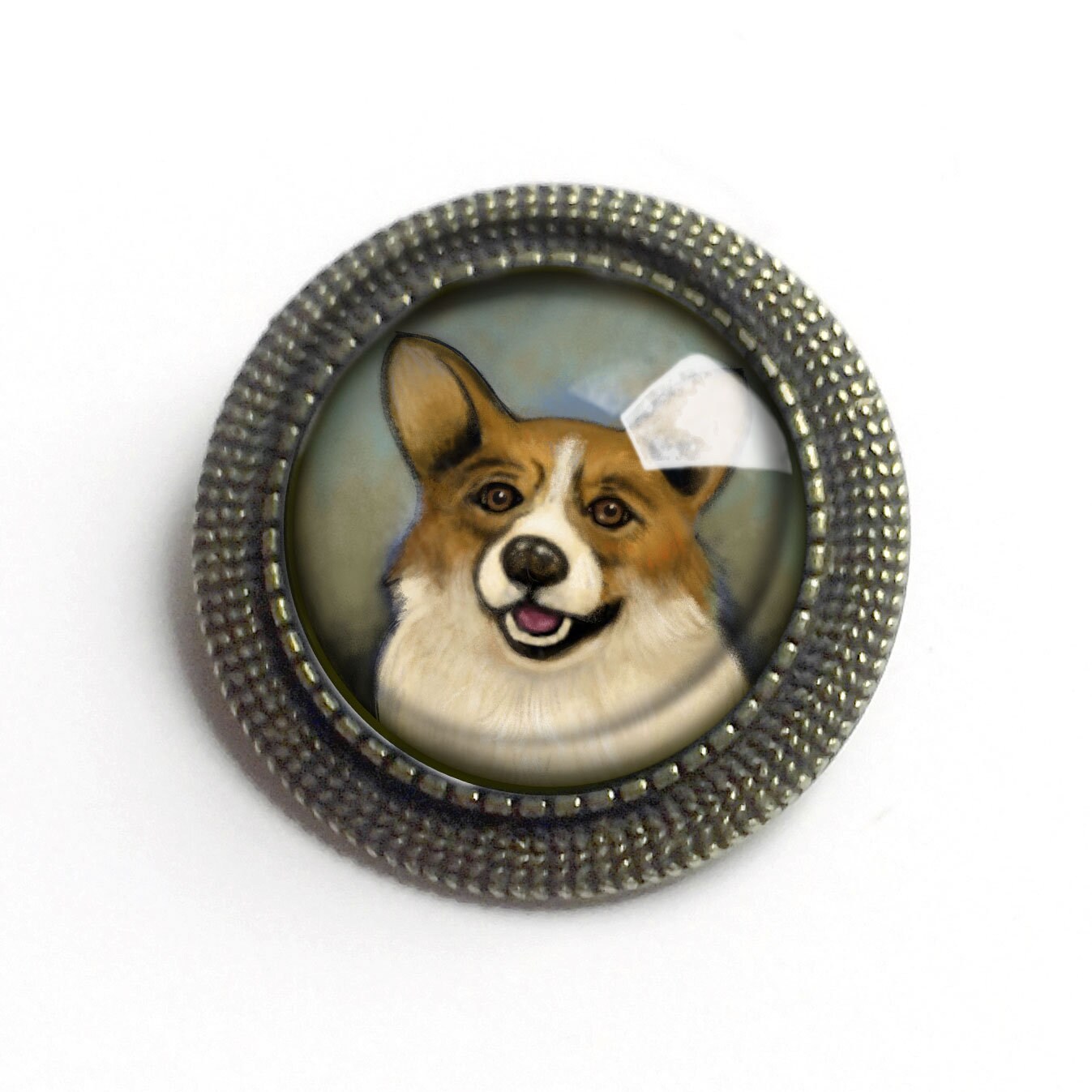 Corgi Dog Vintage Inspired Pin Brooch - Etsy