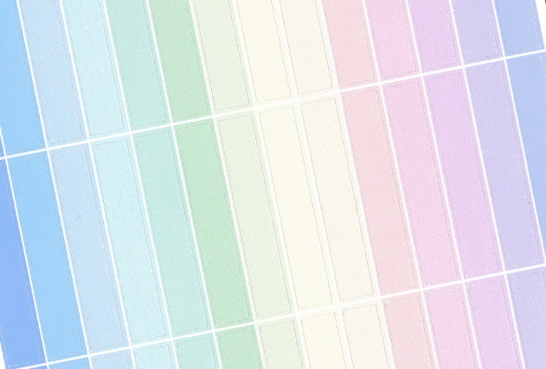 55 Functional BLANK Headers Pastel Colors Stickers Matte or | Etsy