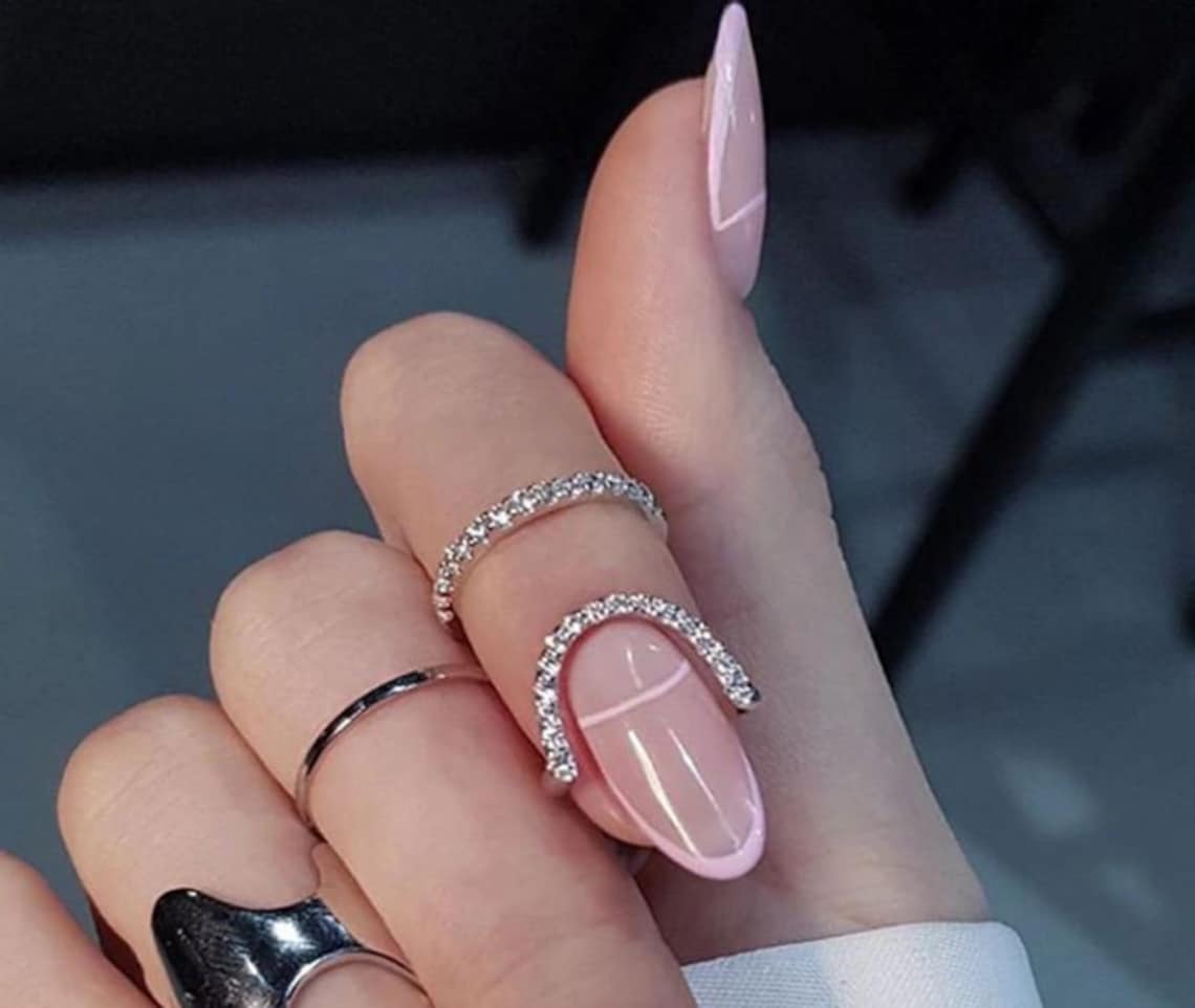 Fingertip Ring Finger Nail Art Trendy Nail Open Adjustable - Etsy