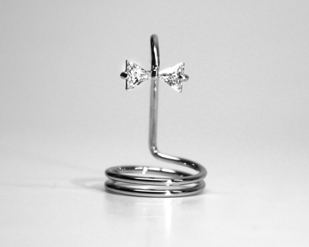 Fingertip Ring Finger Nail Art Trendy Nail Open Adjustable Rhinestone ...
