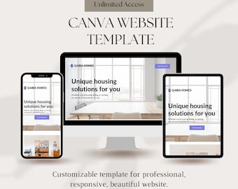 Professional Canva Website Template – Editable and Customizable - Etsy