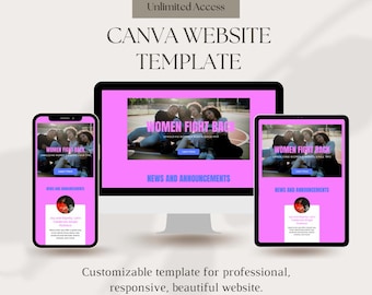 Professional Canva Website Template – Editable and Customizable - Etsy