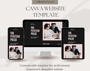 Professional Canva Website Template – Editable and Customizable - Etsy