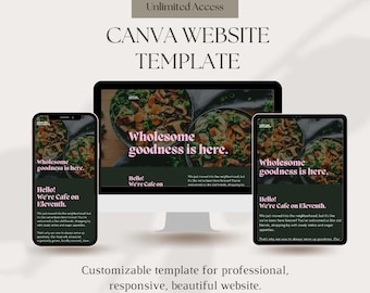 Professional Canva Website Template – Editable and Customizable - Etsy