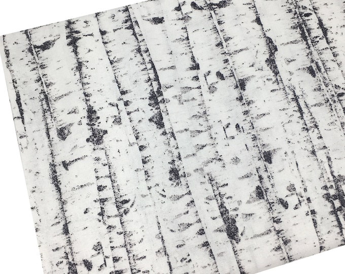 Birch Tree Fabric, Wood Print Fabric, Fabric by the Yard, Fat Quarter ...