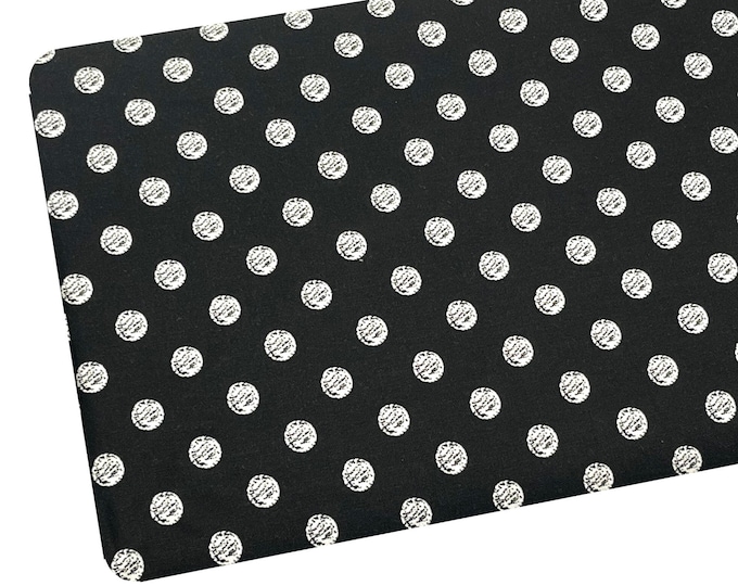 Polka Dots Fabric, Red Black and White Spots, Fabric by the Yard, Fat ...