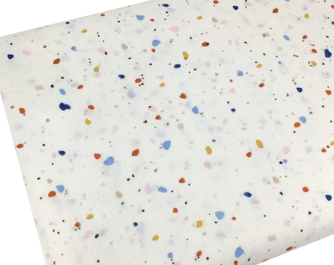 Pottery Fleck Cotton Fabric, Colorful Dots, Fabric by the Yard, Fat ...