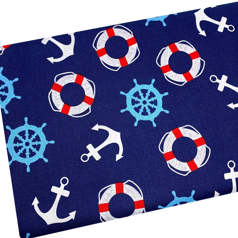 Nautical Fabric - Etsy