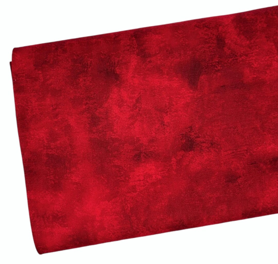 Red Blender Fabric, Fabric by the Yard, Fat Quarter, Quilt Backing ...