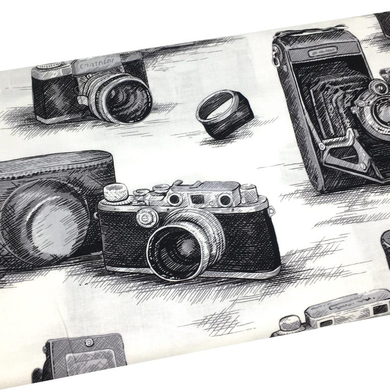 Camera Fabric - Etsy