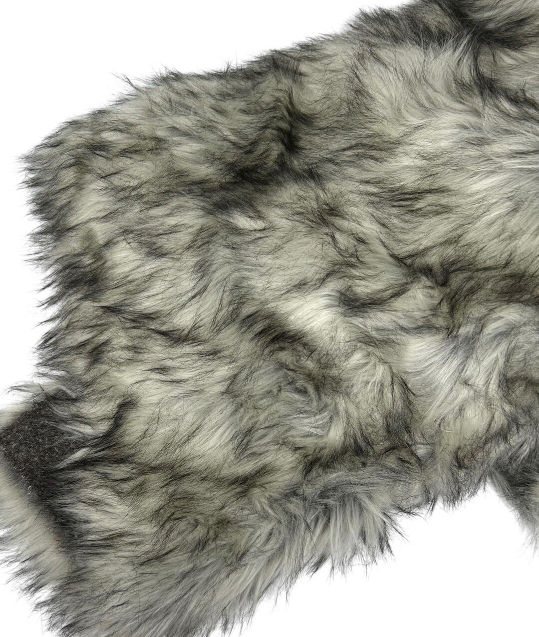 Furry Faux Fur 40" by 53", Gray Long Pile 2", Fluffy Fabric, Luxe Fuzzy ...