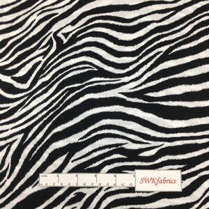 Zebra Print Fabric Zoo Animals Fabric by the Yard Fat - Etsy