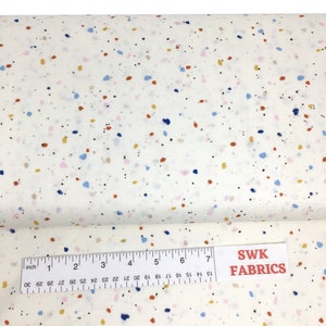 Pottery Fleck Cotton Fabric, Colorful Dots, Fabric by the Yard, Fat ...
