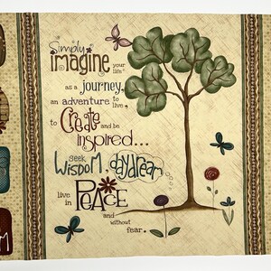 Simply Imagine Quilt Kit, Rare Pattern and Fabric Panel 23 by 44 by ...