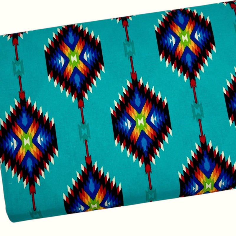 Turquoise Fabric - Etsy