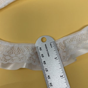 White Satin and Lace Double Ruffle Trim 1.5 Wide, Lace for Sewing ...