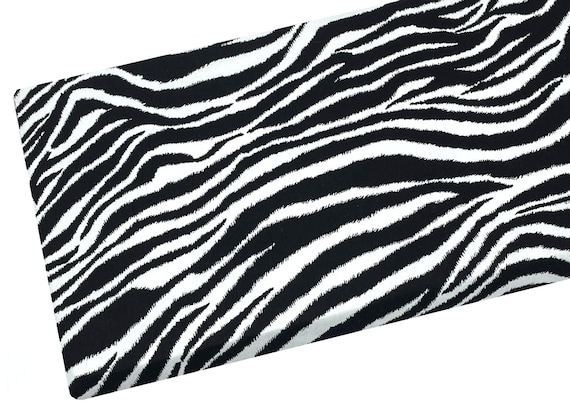 Zebra Print Fabric Zoo Animals Fabric by the Yard Fat - Etsy