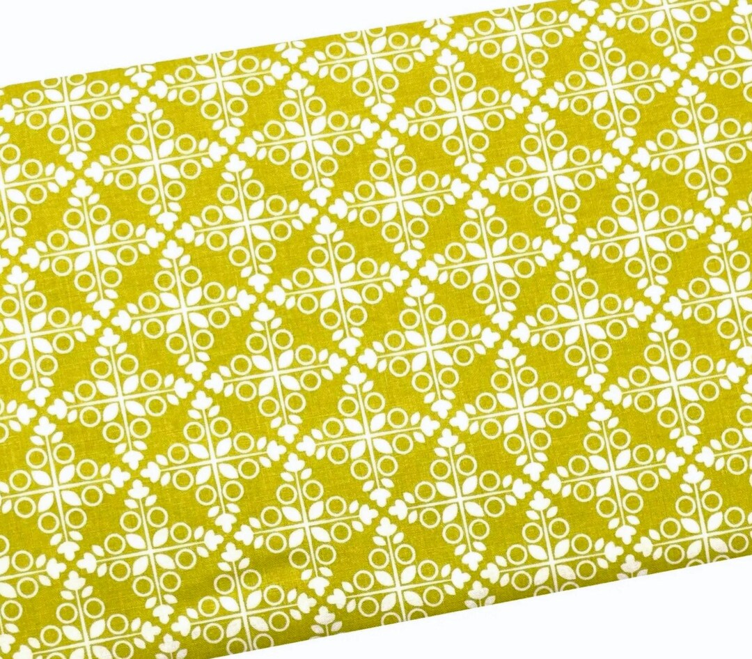 Garden Party Trellis Citrus Fabric by Riley Blake, Fabric by the Yard ...