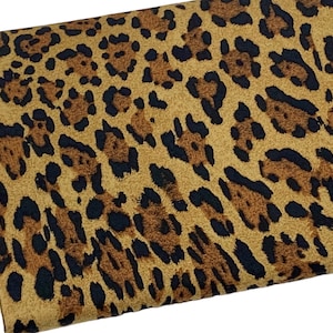 Brown Leopard Skin Fabric, Animal Print, Fabric by the Yard, Fat ...
