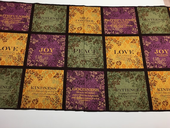 Inspirational Bible Verses Fabric Panel 24 by 44 | Etsy