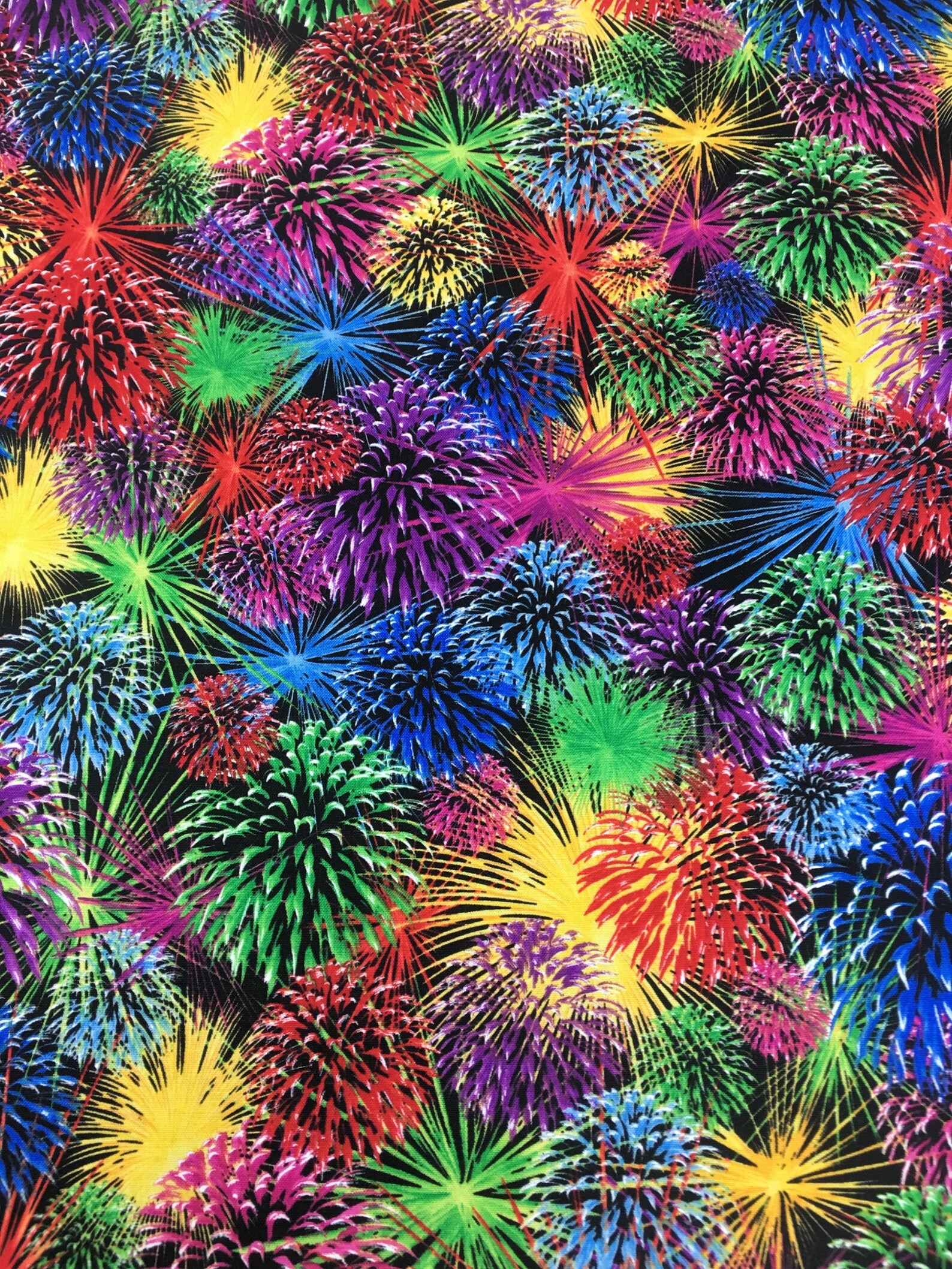 Fireworks Fabric Celebration Fabric Fabric by the Yard Fat | Etsy