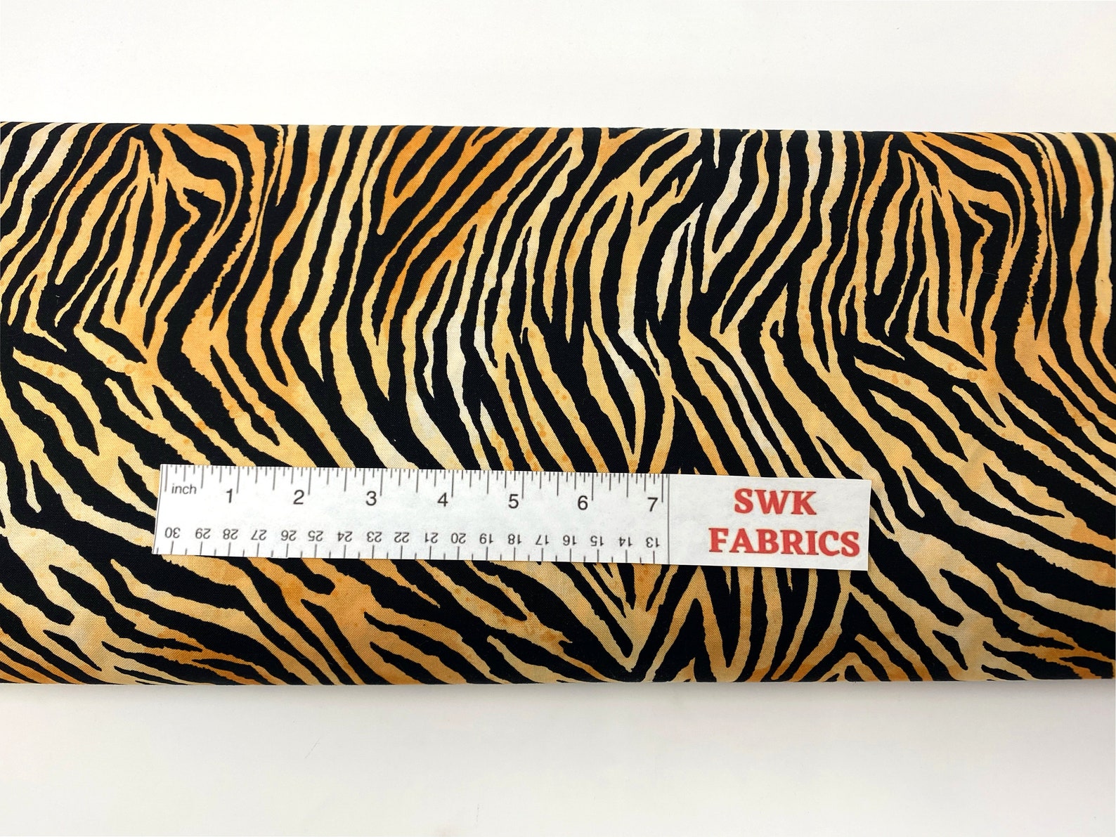 Tiger Skin Fabric by the Yard, Wildlife Print, Animals Zoo, Quilting ...