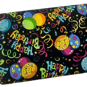 Birthday Party Fabric by Hi-fashion, Celebration Balloons, Fabric by ...