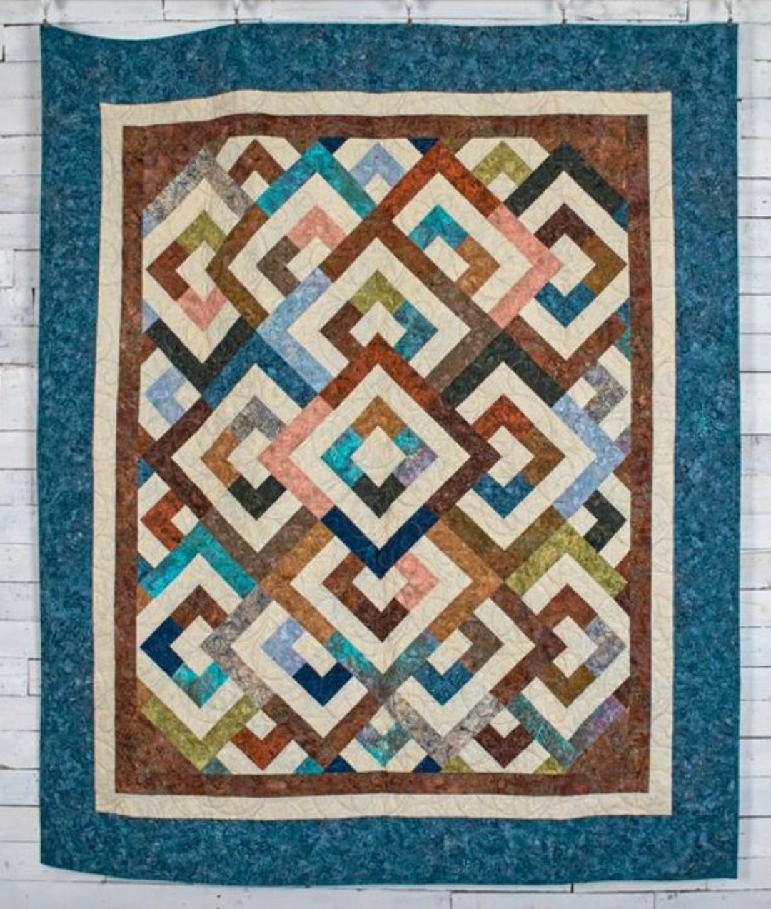 Diamond Double Batiks Quilt Kit by Daniela Stout of Cozy Quilt Designs ...