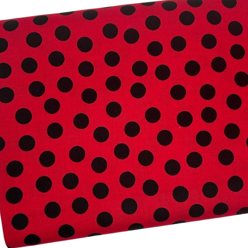 Red Black Polka Dot - Etsy