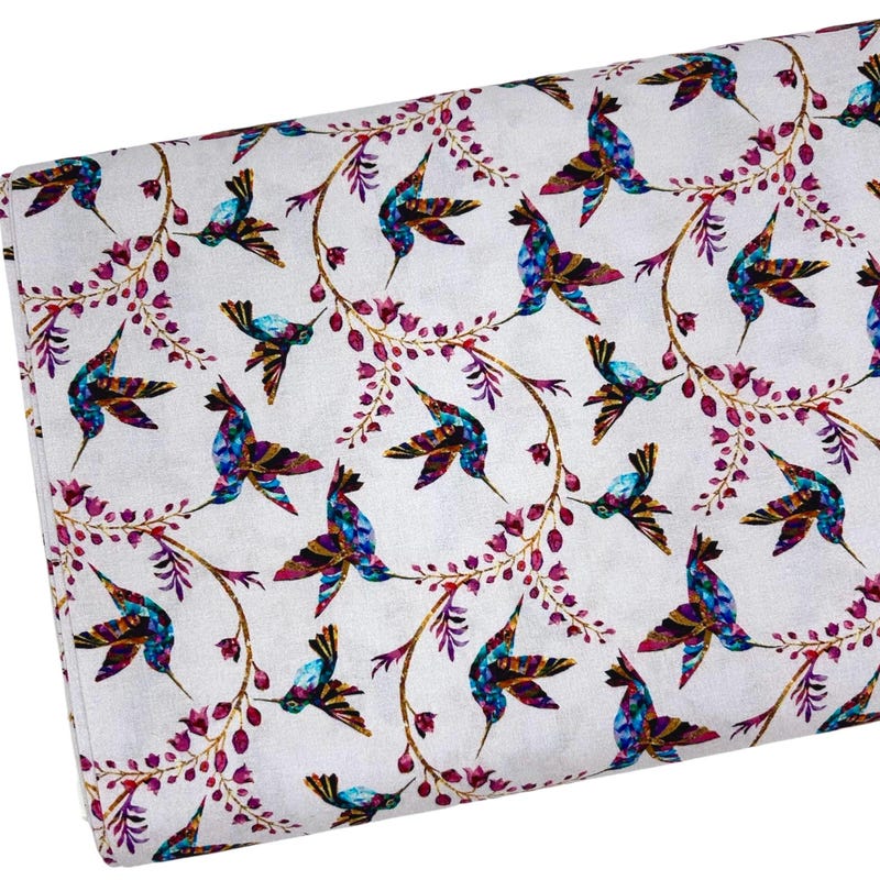 Hummingbird Fabric - Etsy