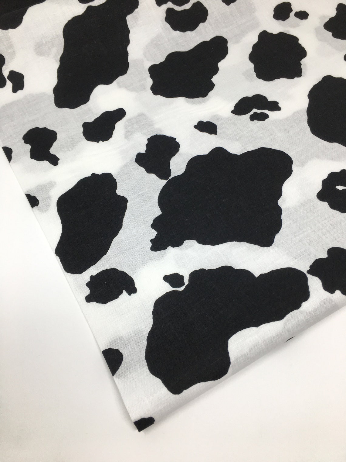 Black and White Cow Skin Fabric Cow Spots Fabric by the | Etsy