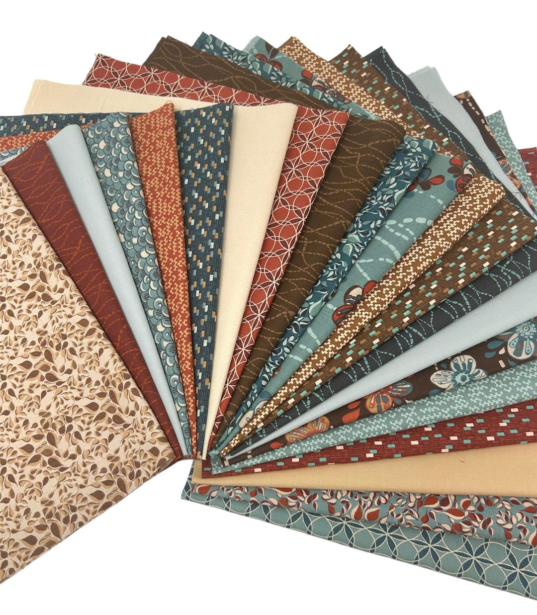 Fabric Bundle 21 Pieces 11"x 18", Rare Quilting Fabric, Quilt Samples ...