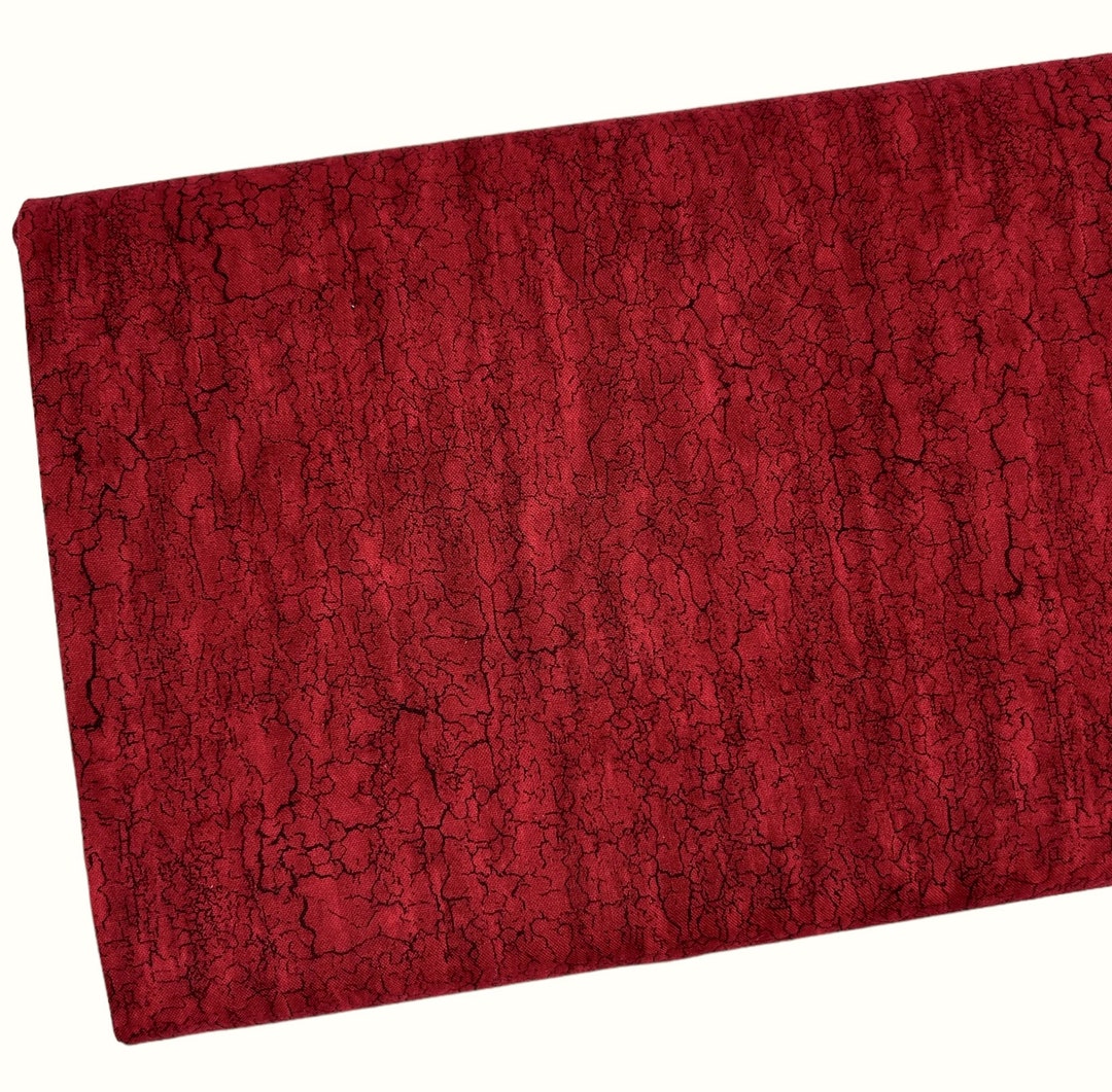 Burgundy Crackle Fabric, Red Blender, Fabric by the Yard, Quilting ...