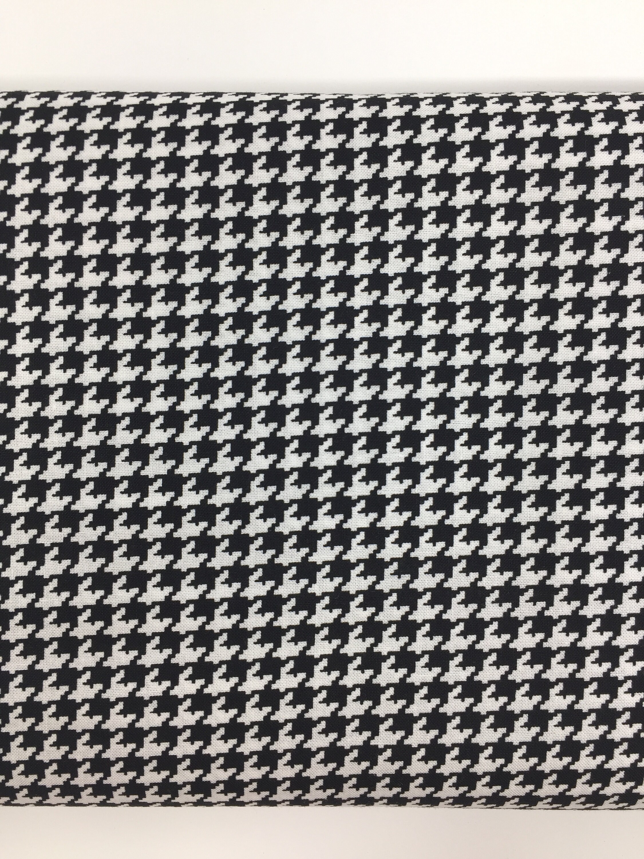 Black and White Houndstooth Fabric, Hounds Tooth Fabric by the Yard ...