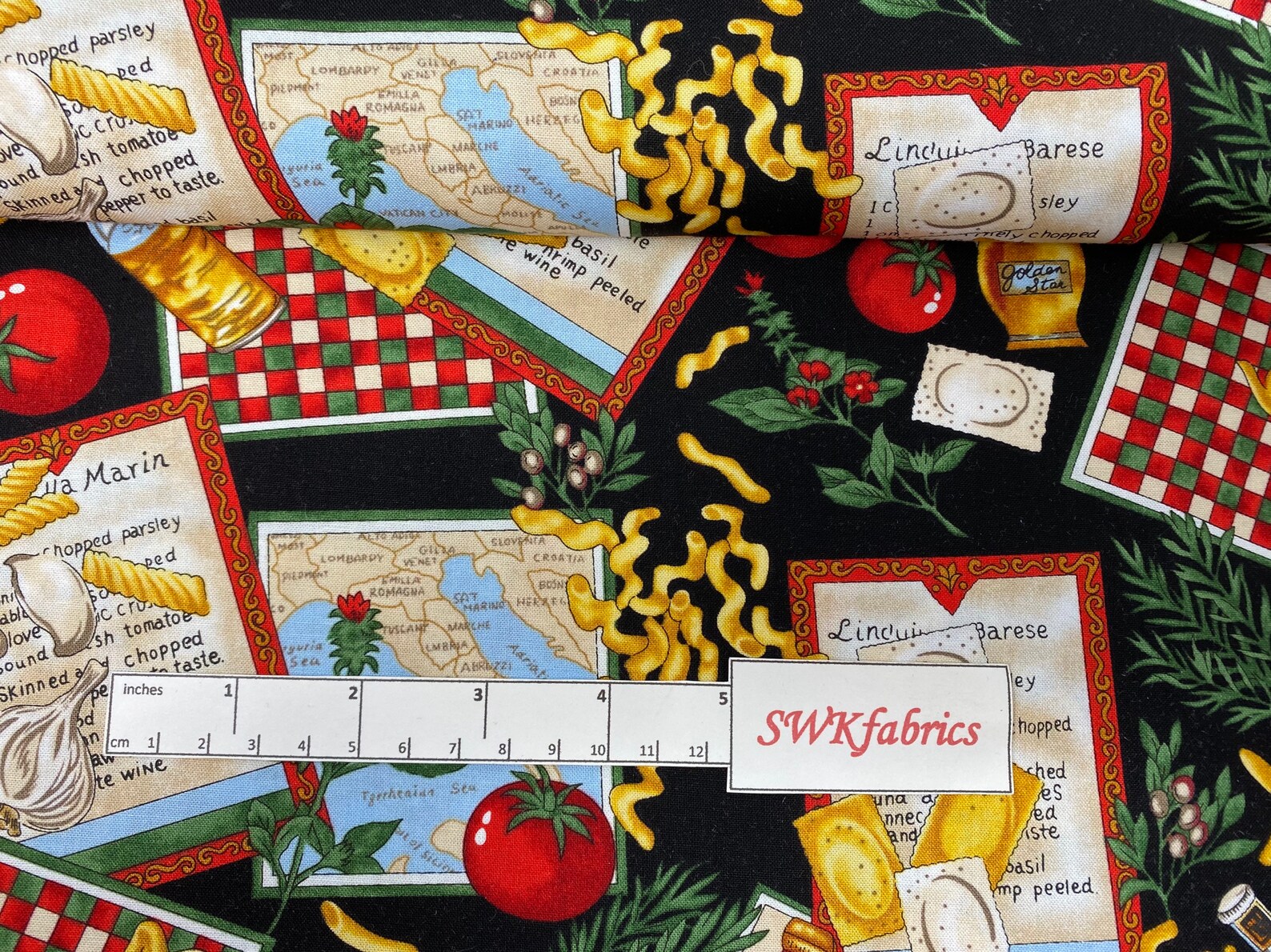 The Chef's Choice Cotton Calico Fabric Kitchen and Food - Etsy
